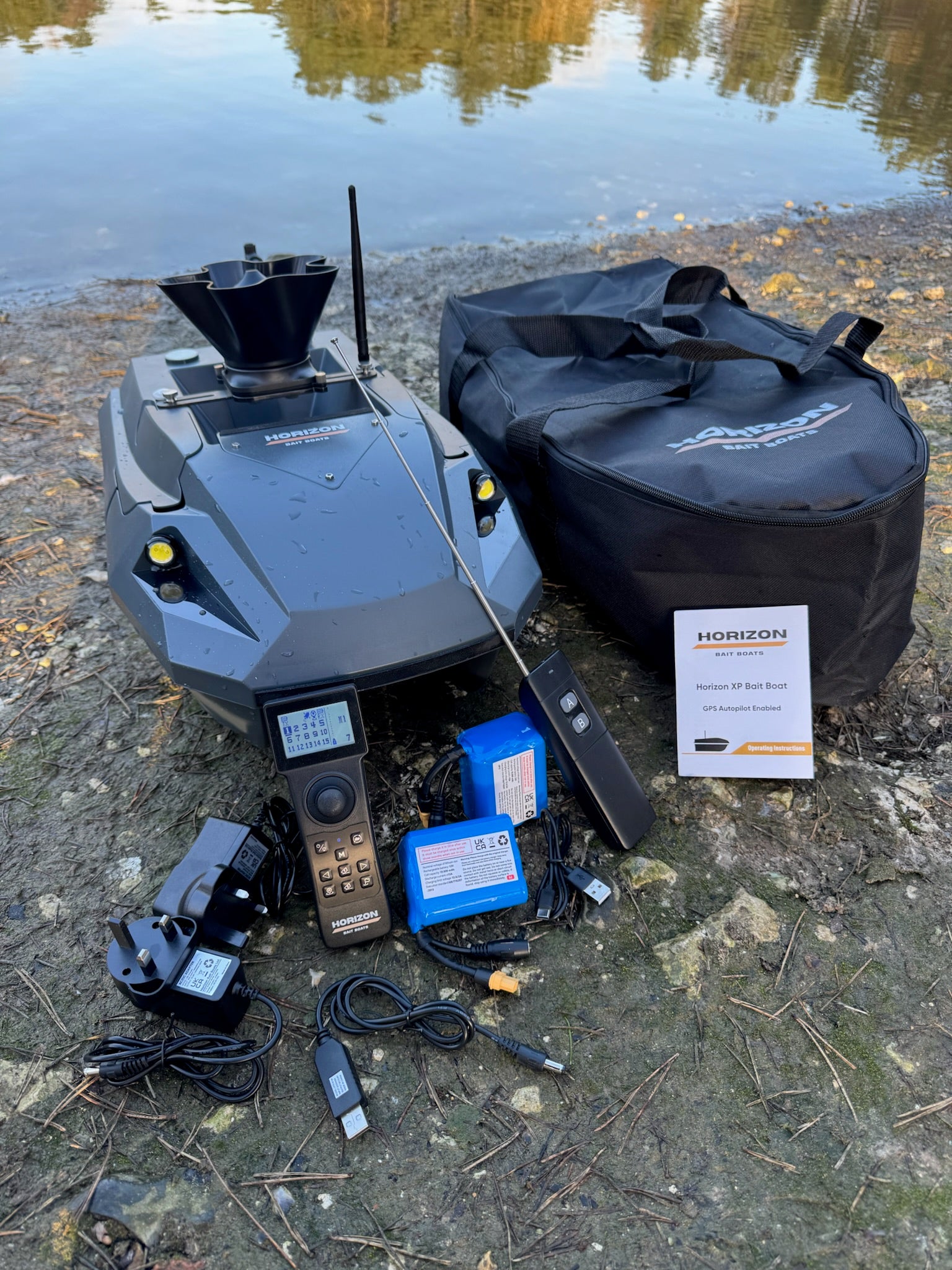 Horizon XP Bait Boat – GPS Carp Fishing Bait Boat with Autopilot, Bait ...